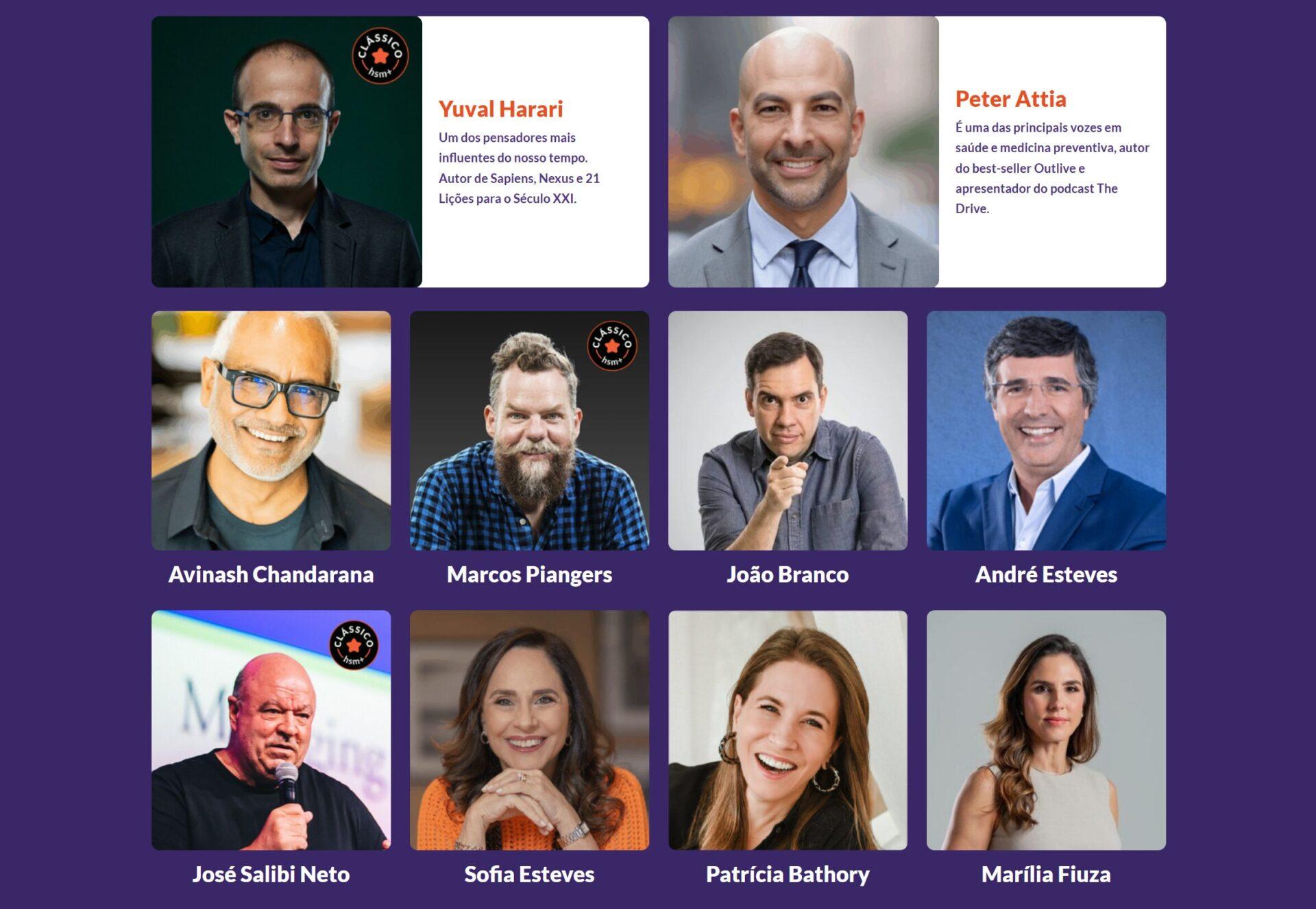 Yuval Noah Harari e Peter Attia estão entre os nomes confirmados na 25º ...